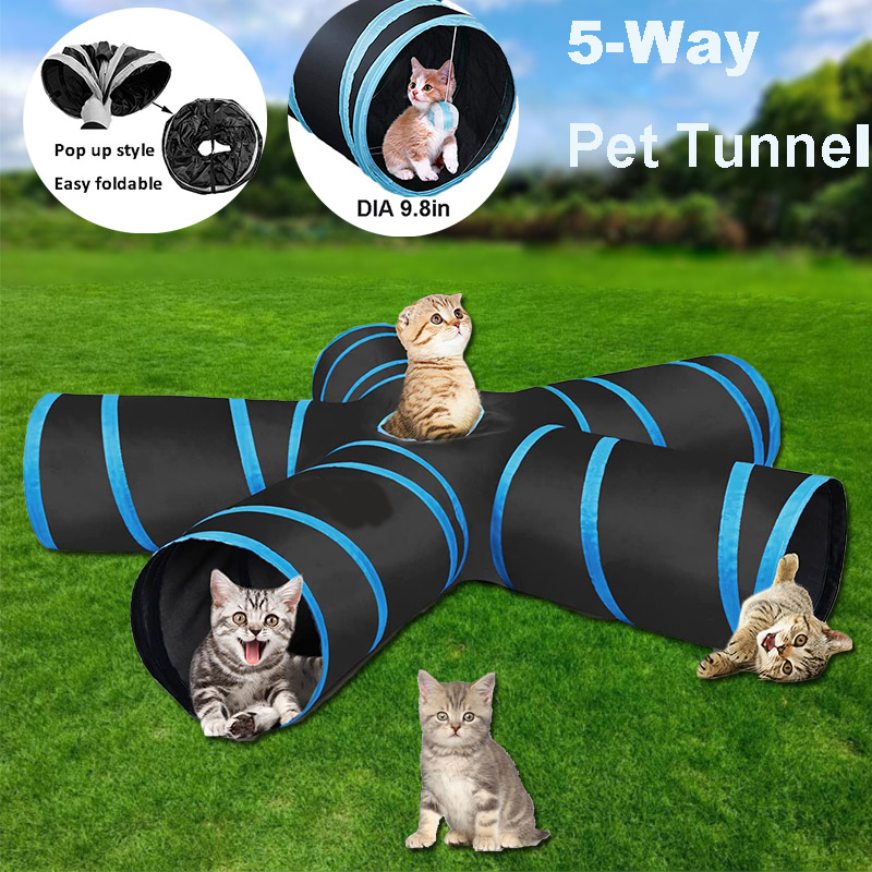 Nice Cat Tunnel Tube 5 Way Tunnels ，Hot Sales Cat Funnel Toys, pet play ...